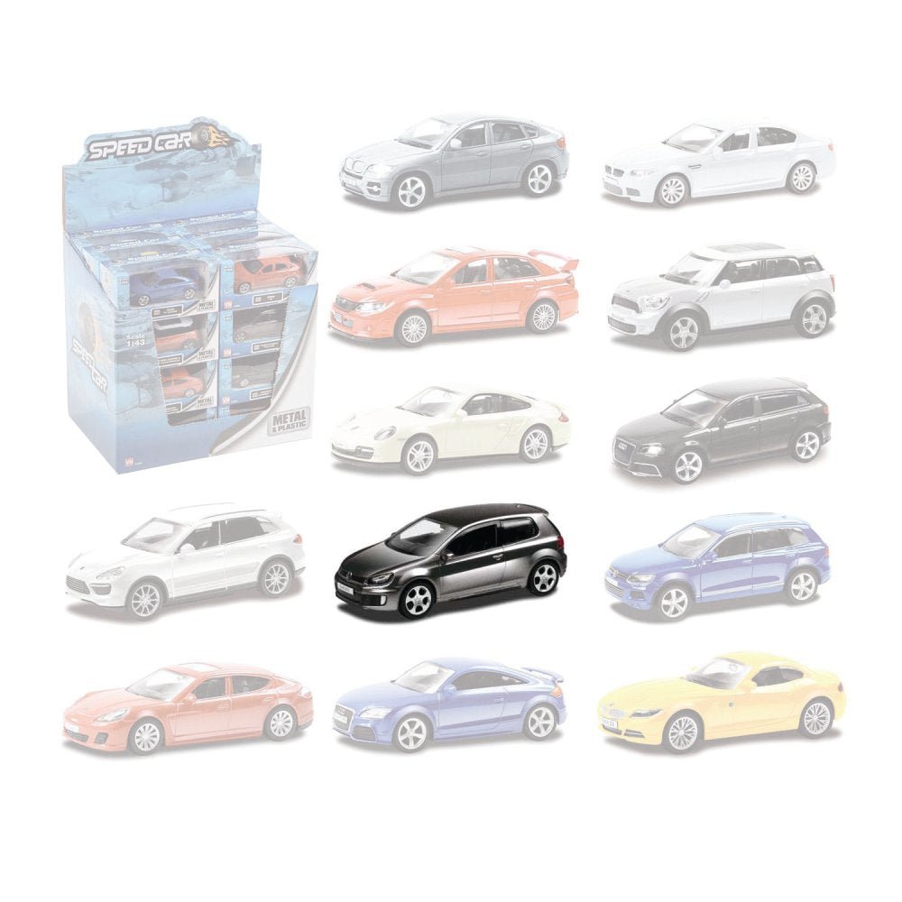 Biler, 1 stk. Speed Car Legetøjsbil i metal - 1:43