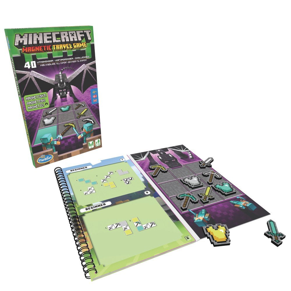 Minecraft Magnetisk IQ-spil - Fra 8 år.