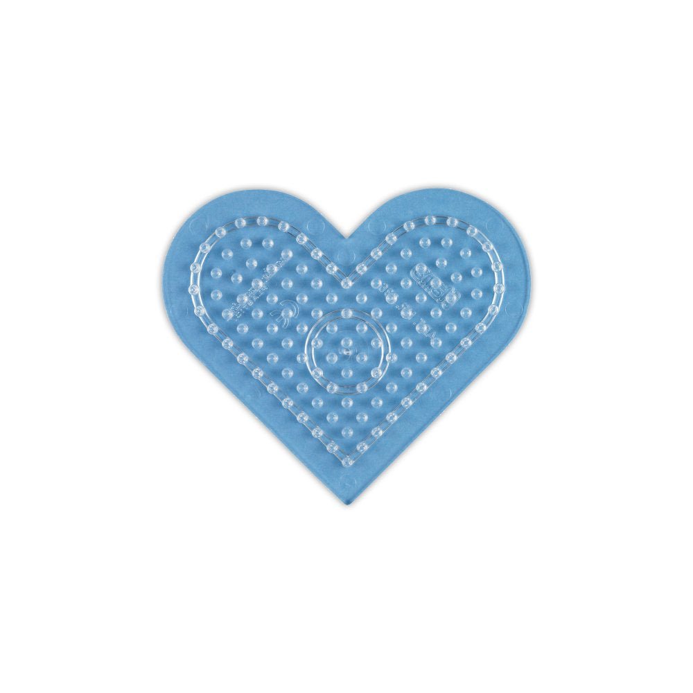 Hama Perleplade Midi - Hjerte Lille 8x7 cm - Gennemsigtig (236TR)